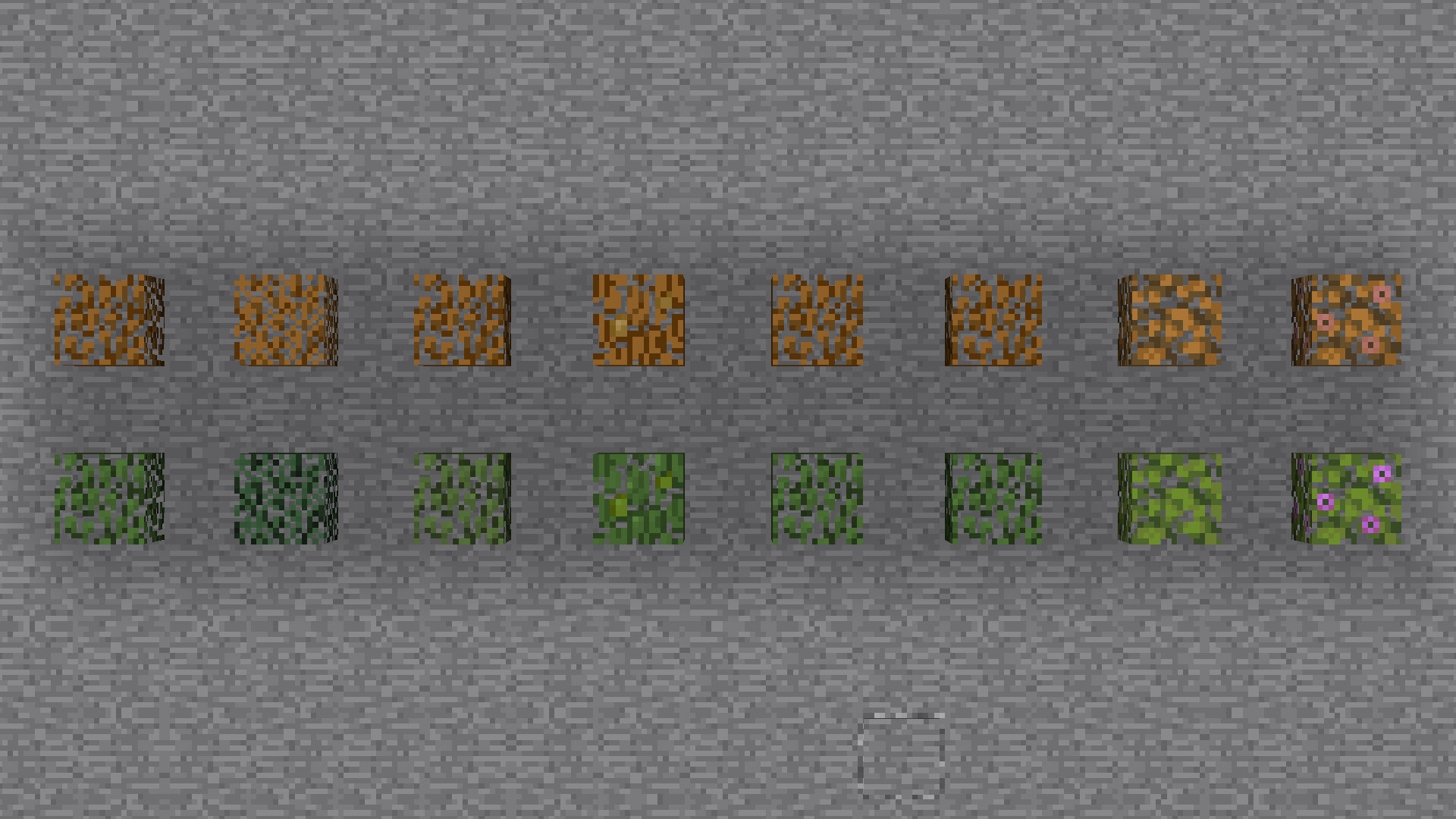 Visual Leaf Decay - Programmer Art Minecraft Texture Pack