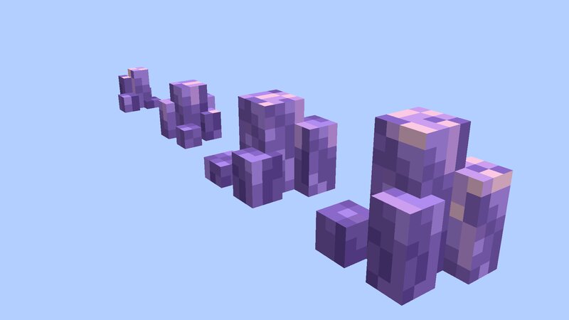 3D Amethyst Crystals Minecraft Texture Pack