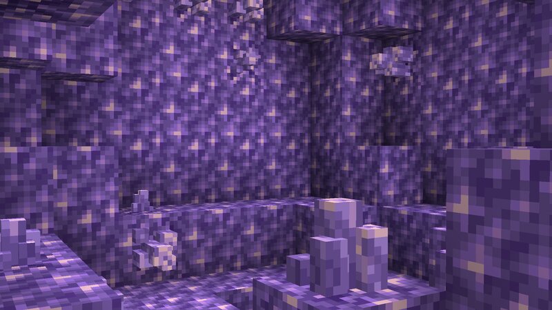 3D Amethyst Crystals Minecraft Texture Pack