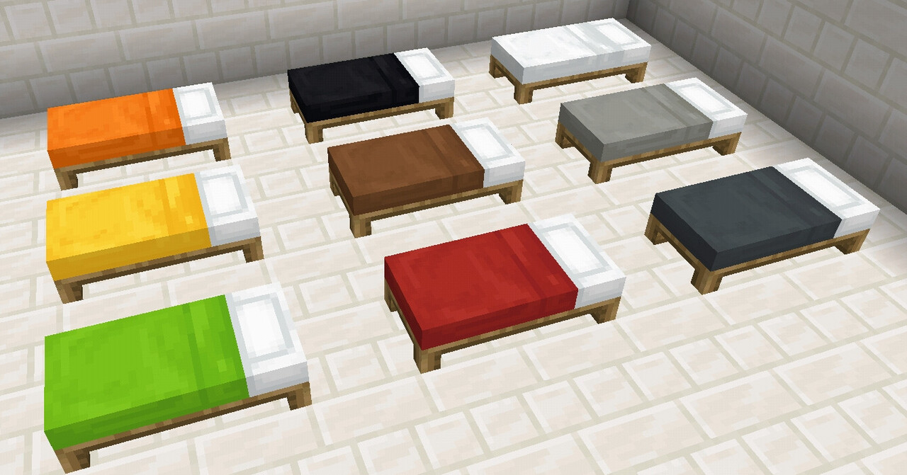 Consistent Beds - Bedrock Minecraft Texture Pack