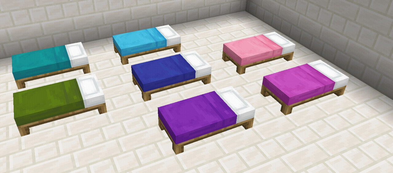 Consistent Beds - Bedrock Minecraft Texture Pack