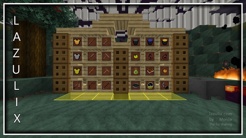 Zenitsu Pack ( Orange/Yellow x512x ) 1.8.9 Demon Slayer Pack ( Kimetsu ...