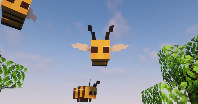 Small Bees V2 (Optifine | Java) Minecraft Texture Pack