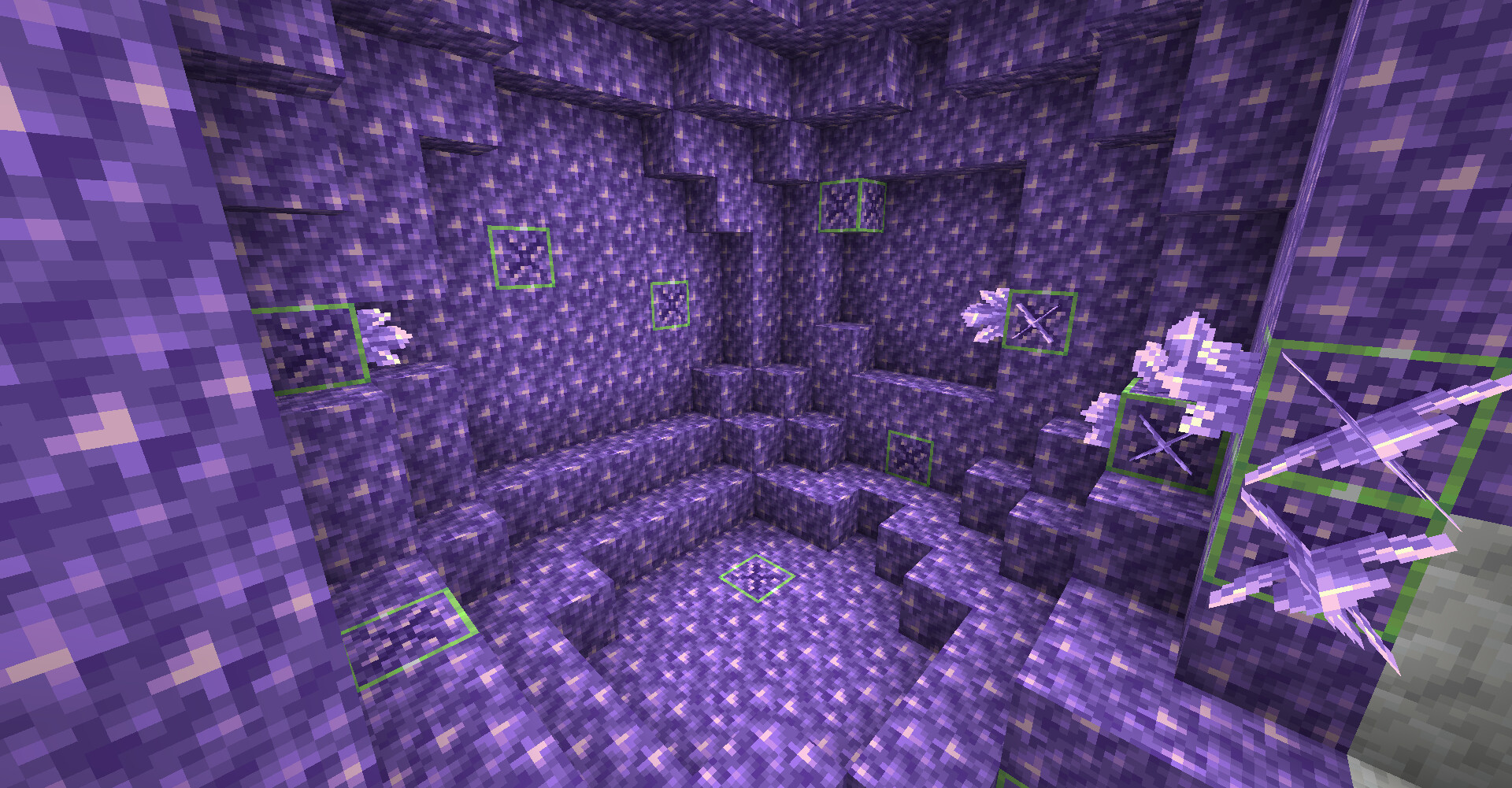 Outlined budding amethyst Minecraft Texture Pack