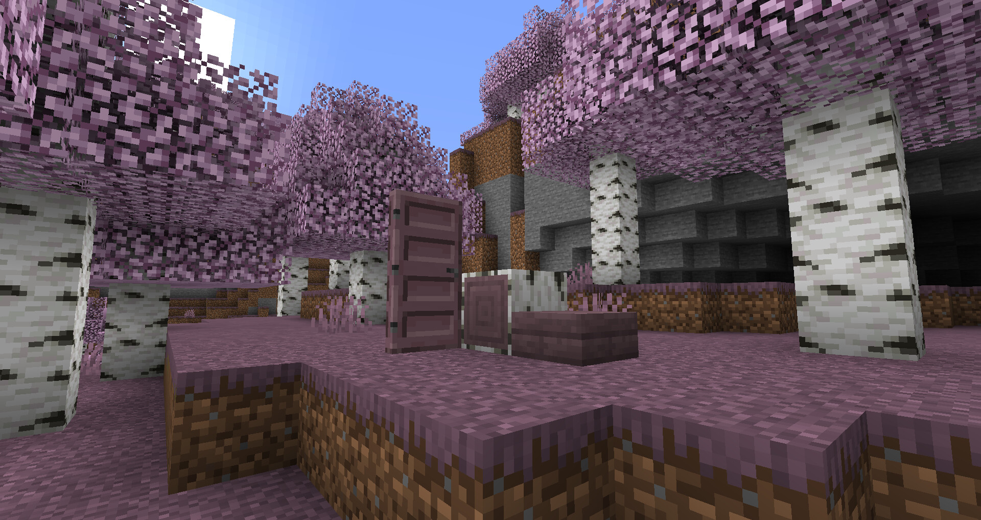 Cherry Trees (Birch) Minecraft Texture Pack