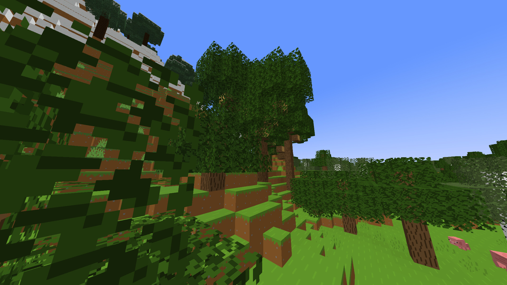 Bare Bones [Vanilla leaves Addon] Minecraft Texture Pack