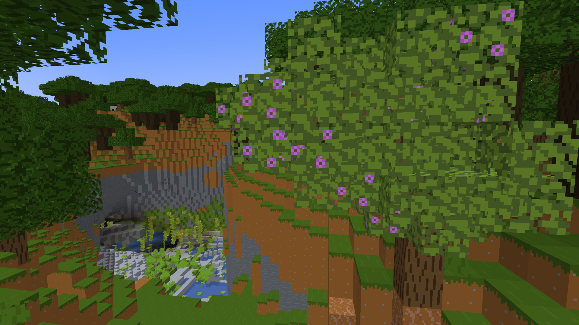 Bare Bones [Vanilla leaves Addon] Minecraft Texture Pack