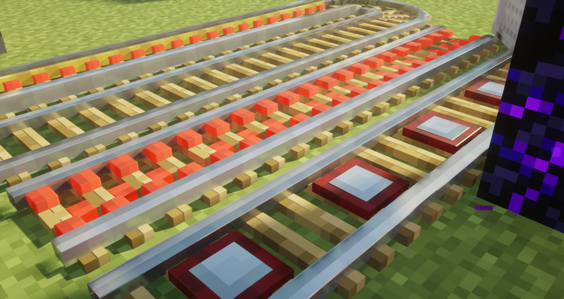 3D rails model Minecraft Texture Pack