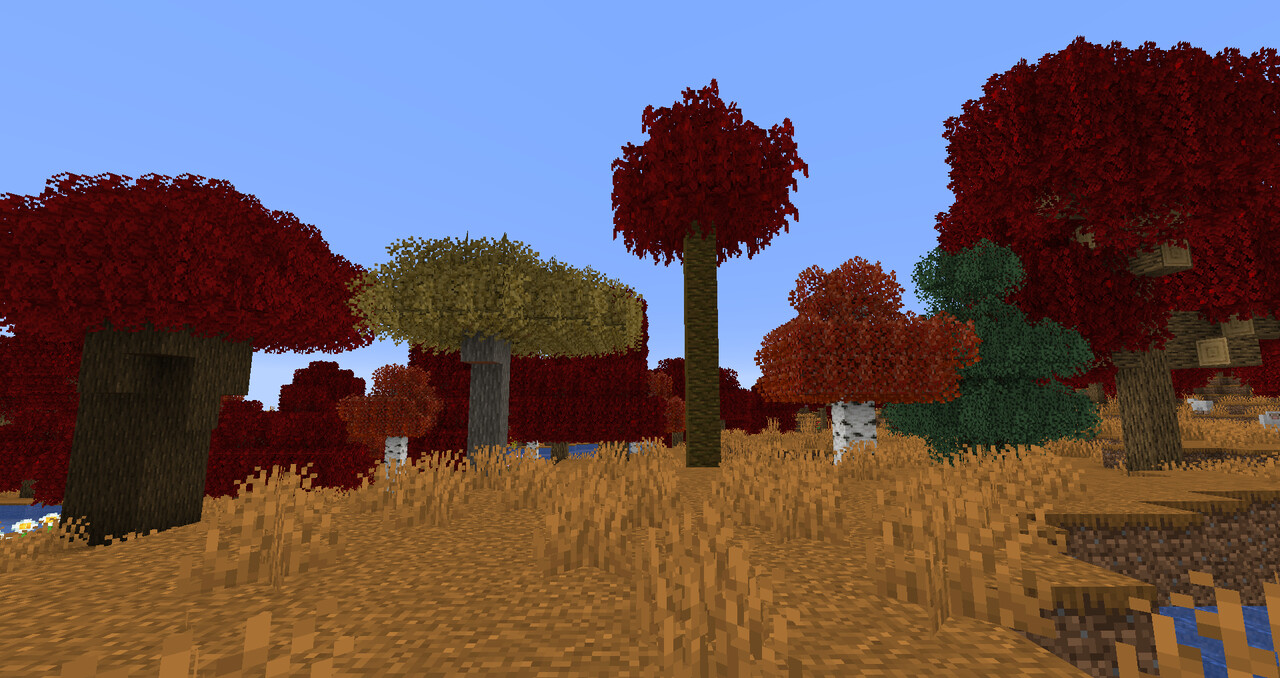 Autumnal foliage Minecraft Texture Pack