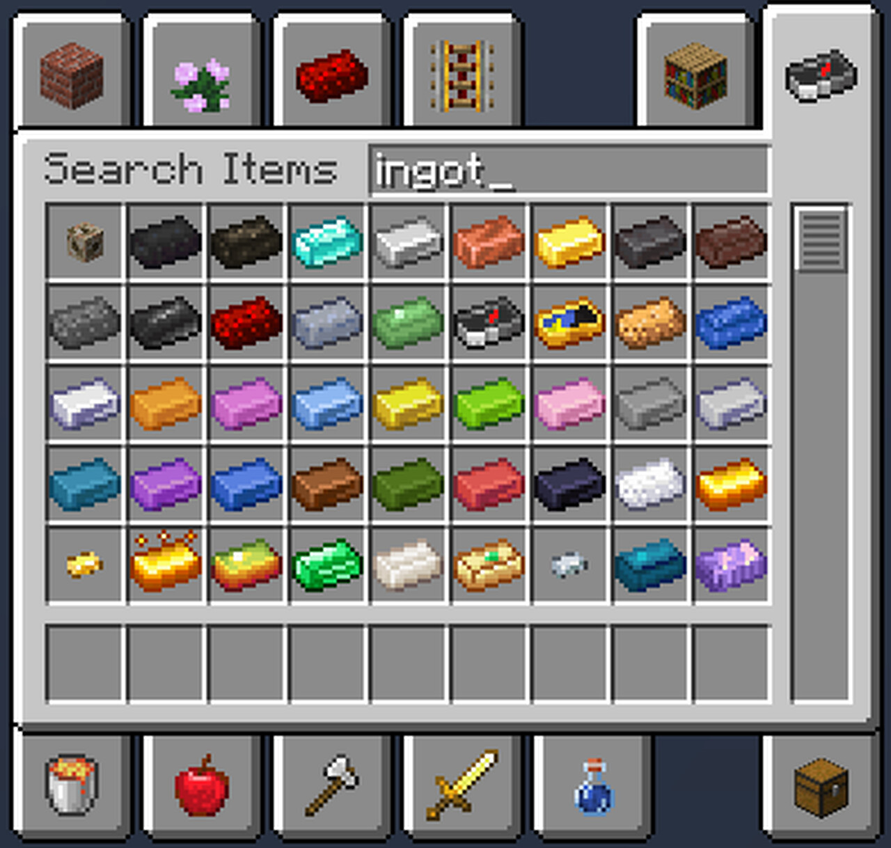 Resources To Ingots Minecraft Texture Pack