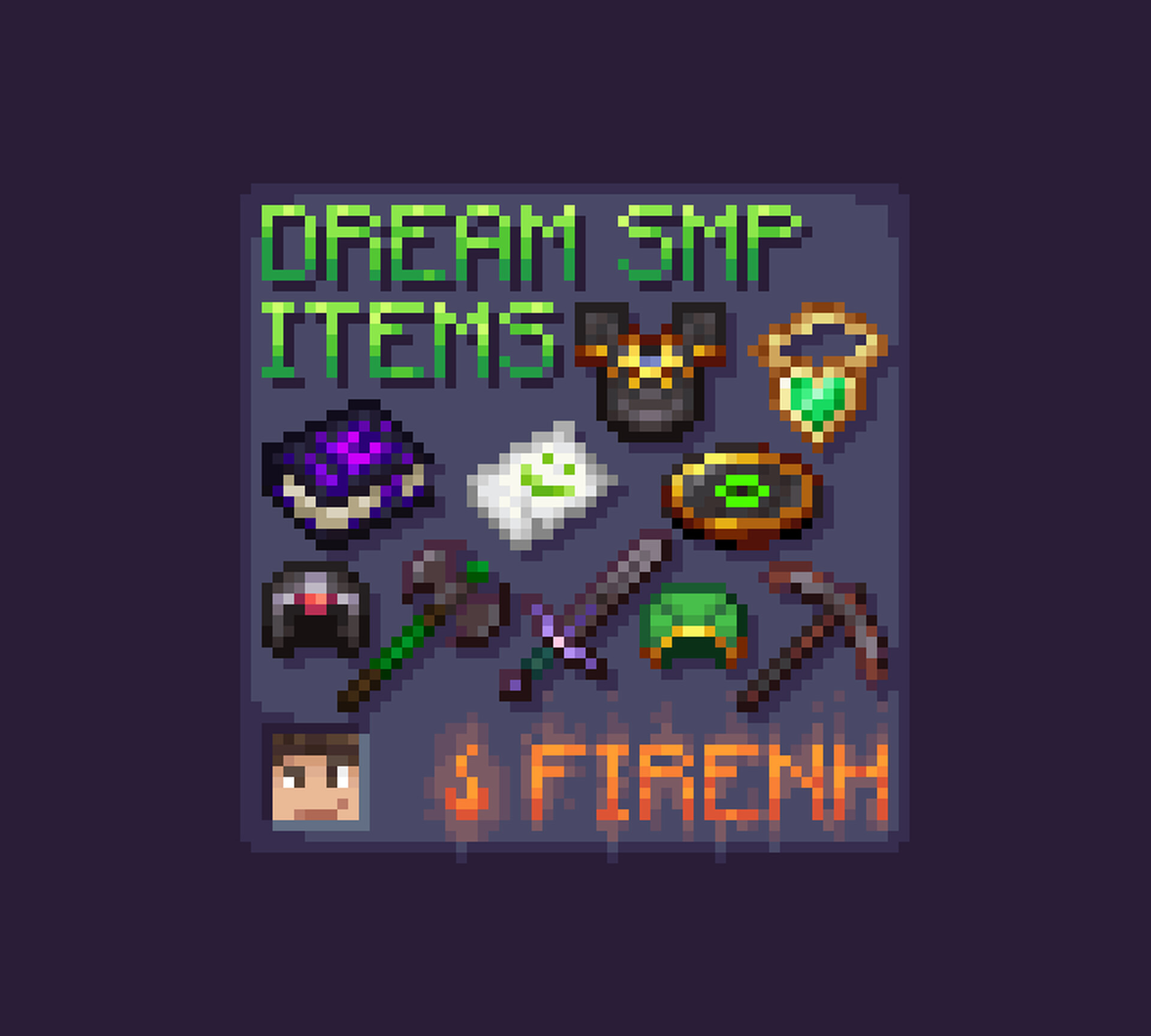 FireNH’s Dream SMP Items v2.1 Minecraft Texture Pack