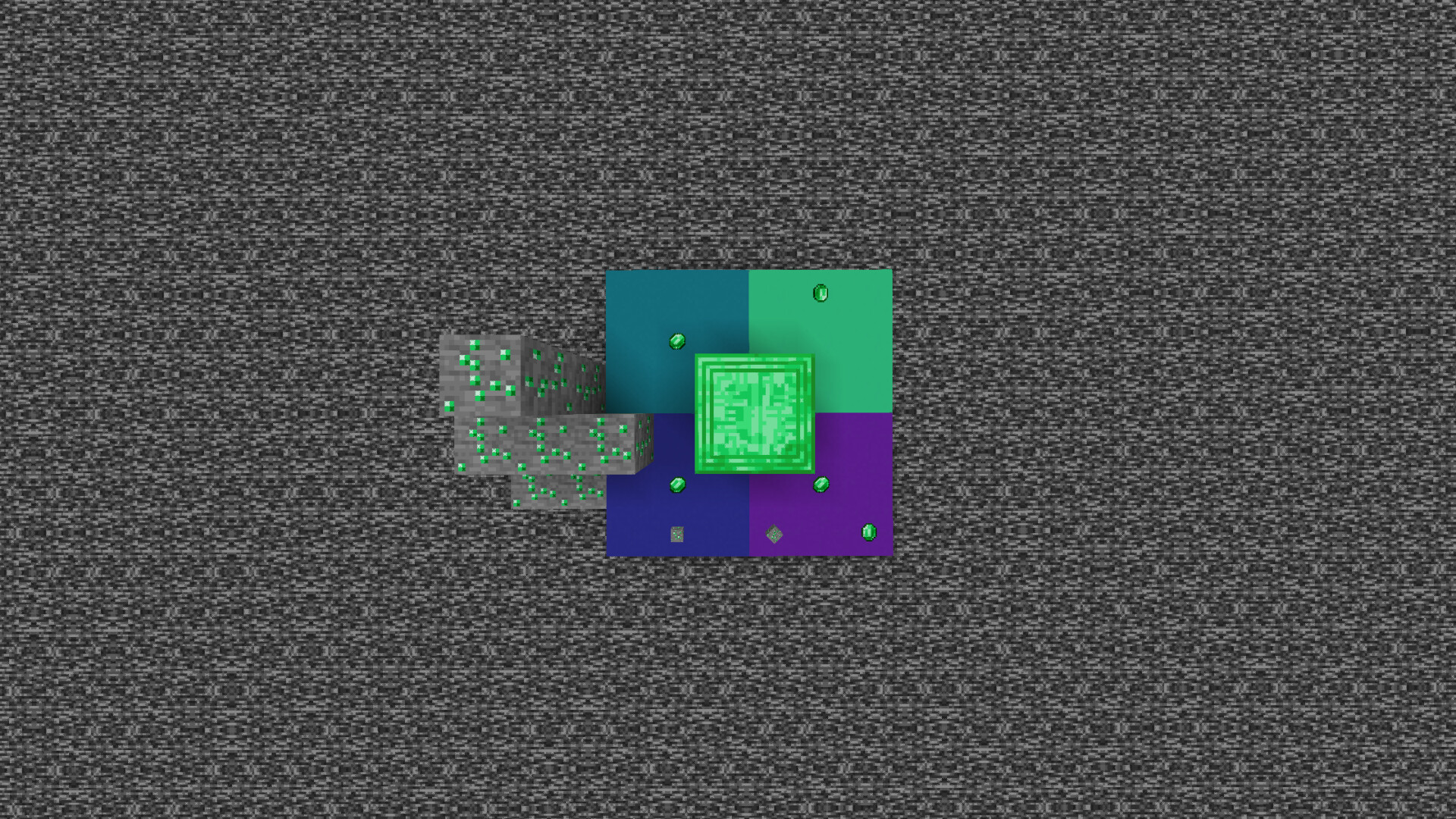 Connected Emeralds Minecraft Texture Pack