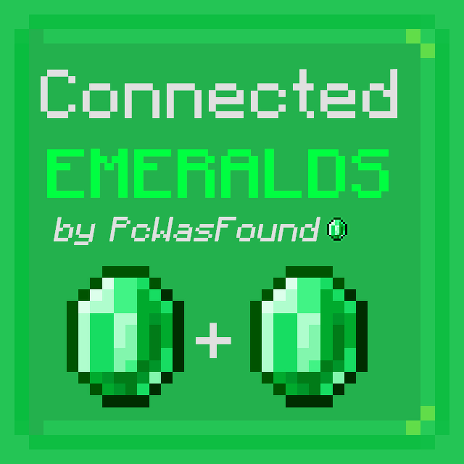 Connected Emeralds Minecraft Texture Pack