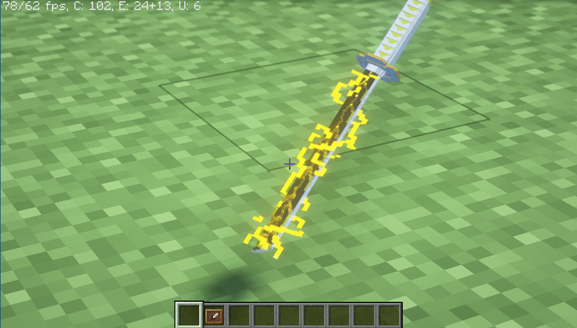 Zenitsu lightning nichirin Minecraft Texture Pack