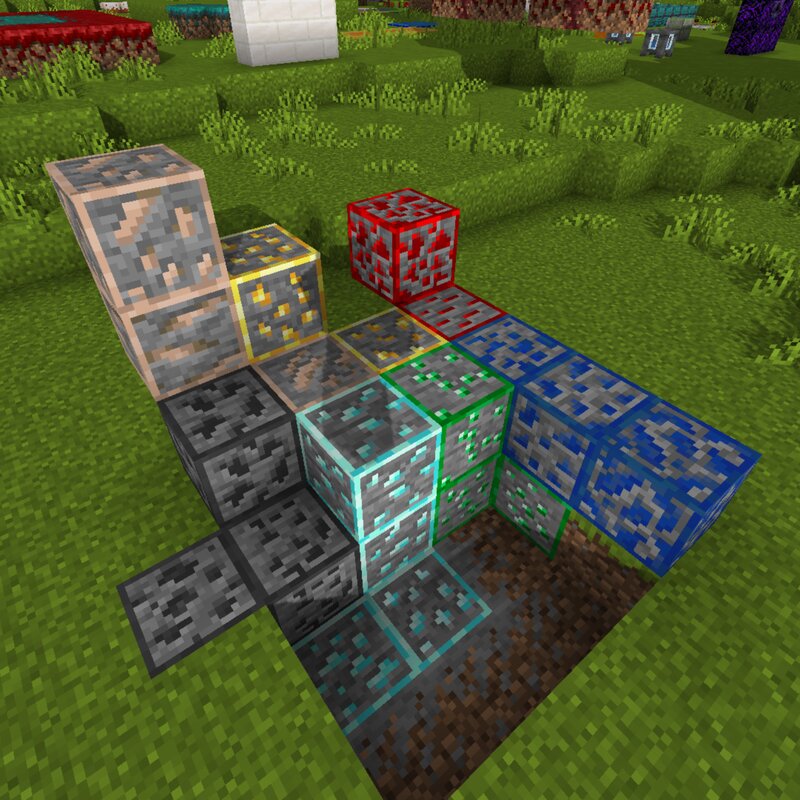 Ore Outline Overlay (Compatible with any other ore-changing resource ...