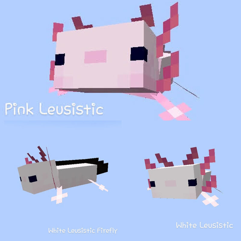 Realistic Axolotl Morphs! Minecraft Texture Pack