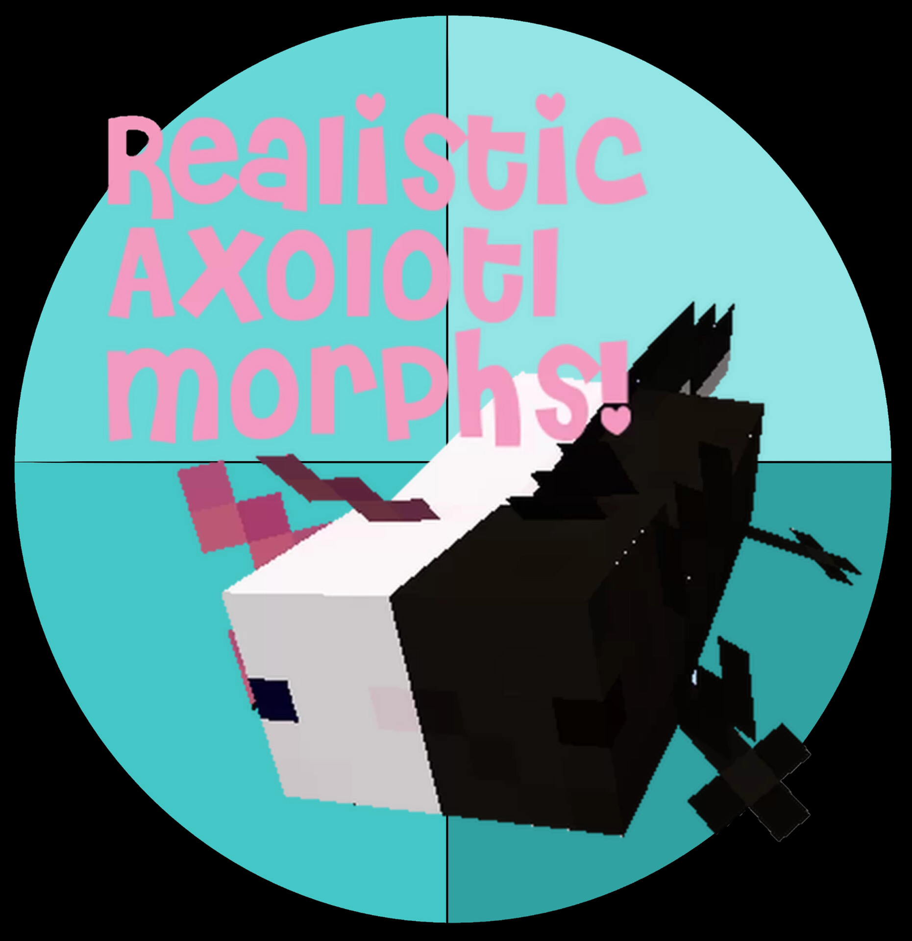 Realistic Axolotl Morphs! Minecraft Texture Pack