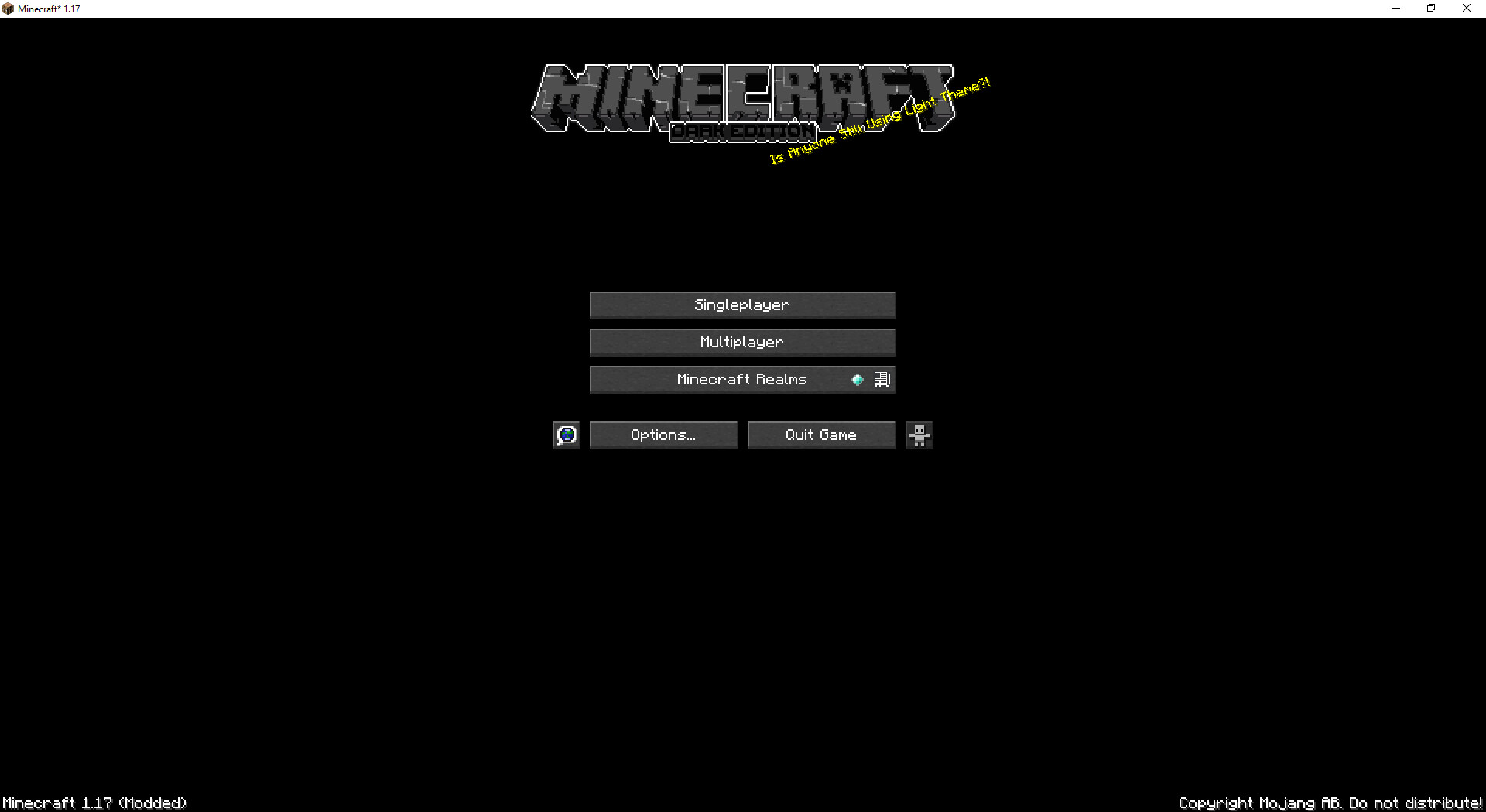Minecraft Dark Theme (Dark GUI) Minecraft Texture Pack