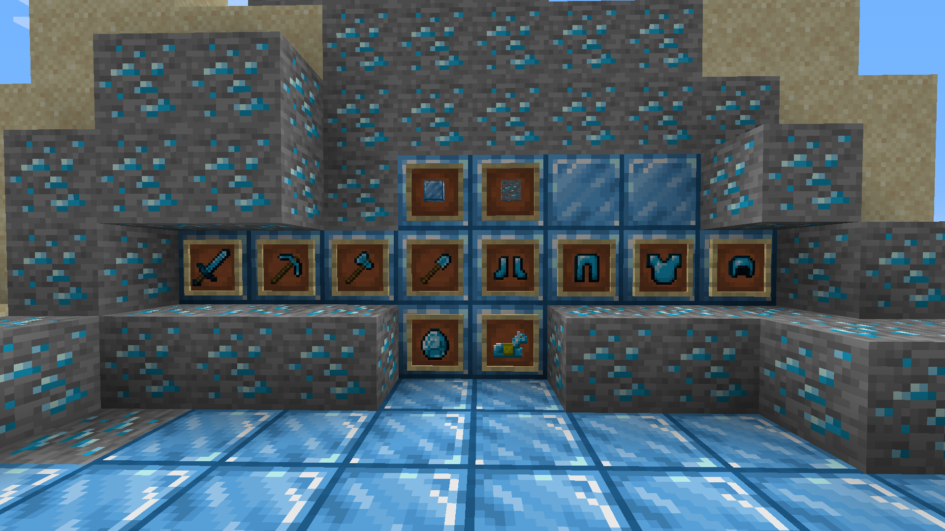 Bluer Diamonds Minecraft Texture Pack