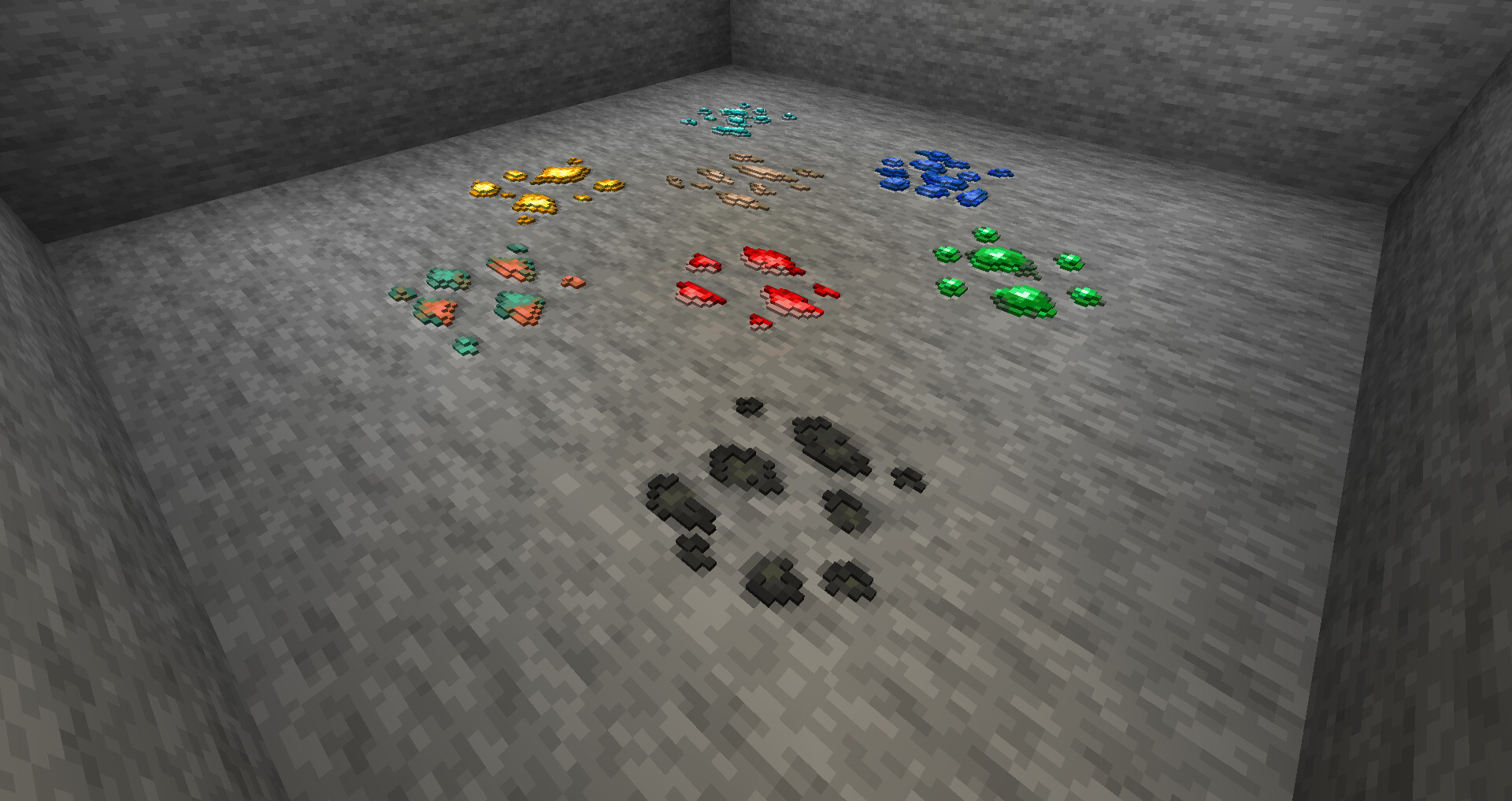 3D Ore Models for Compliance Minecraft Texture Pack