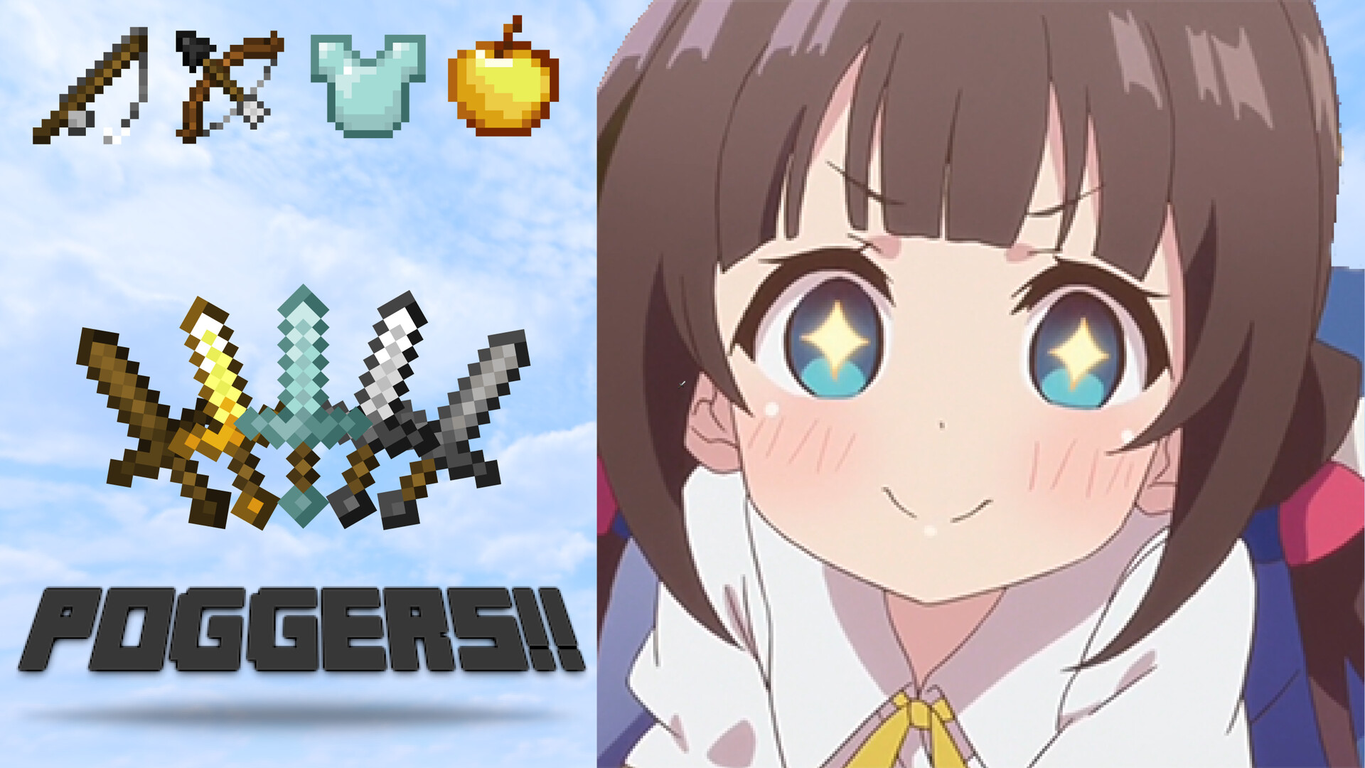 poggers!! [ PvP Texture Pack ] 16x16 Minecraft Texture Pack