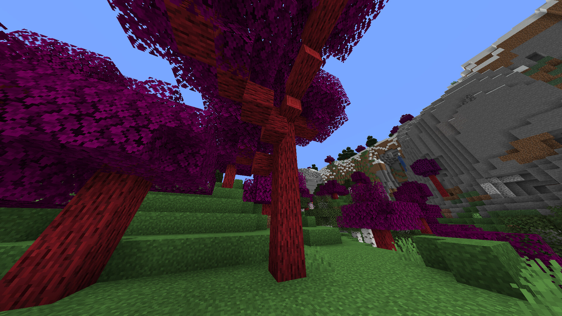 Red Trees Minecraft Texture Pack