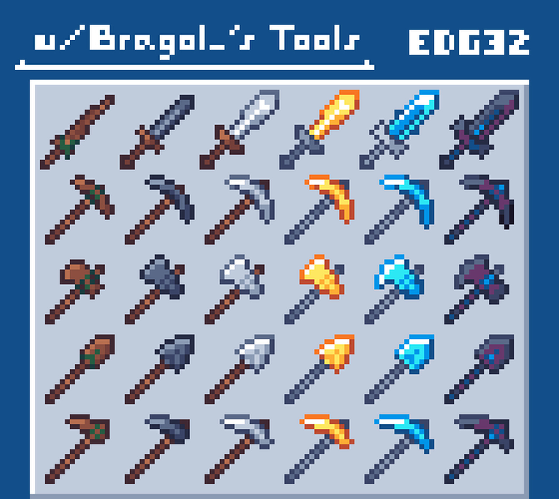 Pack 33 Demo: Bragol's Shiny Tools Minecraft Texture Pack