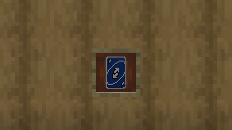 UNO™ Reverse Card - Totem of Undying (Blue) Minecraft Texture Pack