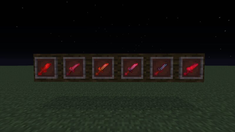 Red enchanting glint and short swords Minecraft Texture Pack
