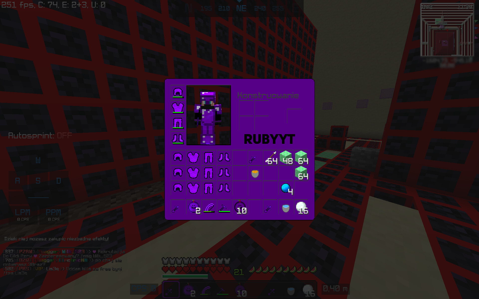 Ruby 16x16 Pack - (Black Obsidian) Minecraft Texture Pack