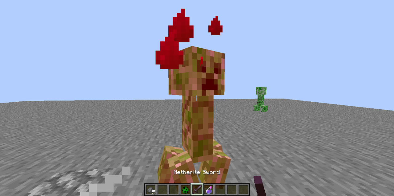 Damage Particles to Blood Particles Minecraft Texture Pack