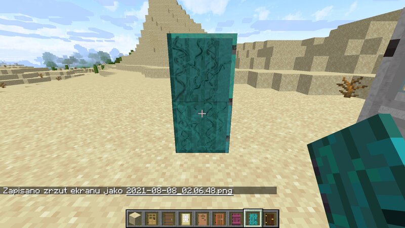 Warped Door Minecraft Texture Pack