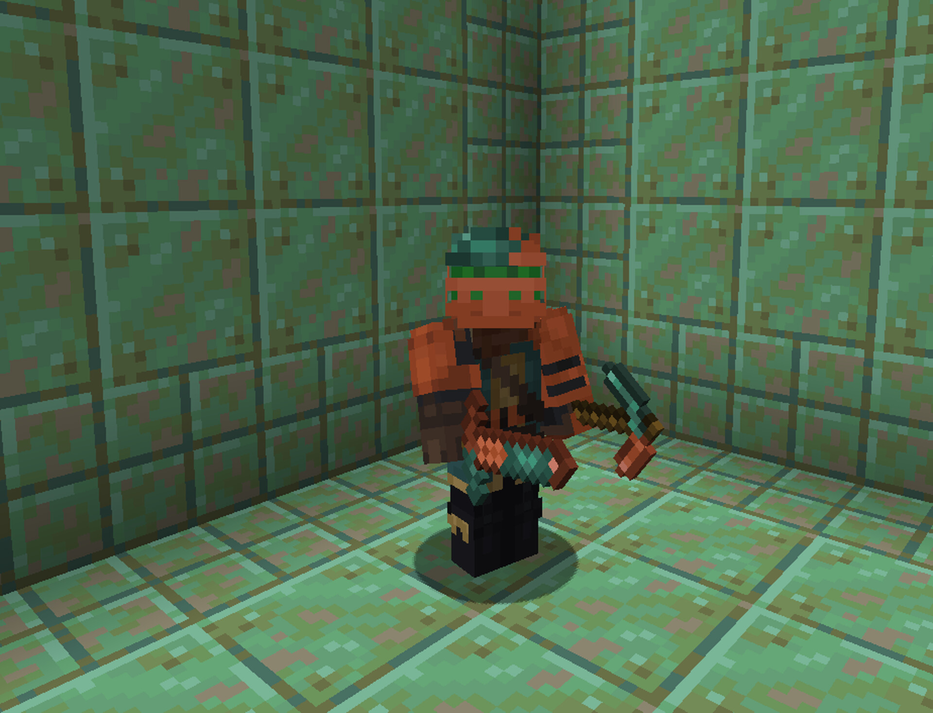 Oxidized copper tools Minecraft Texture Pack