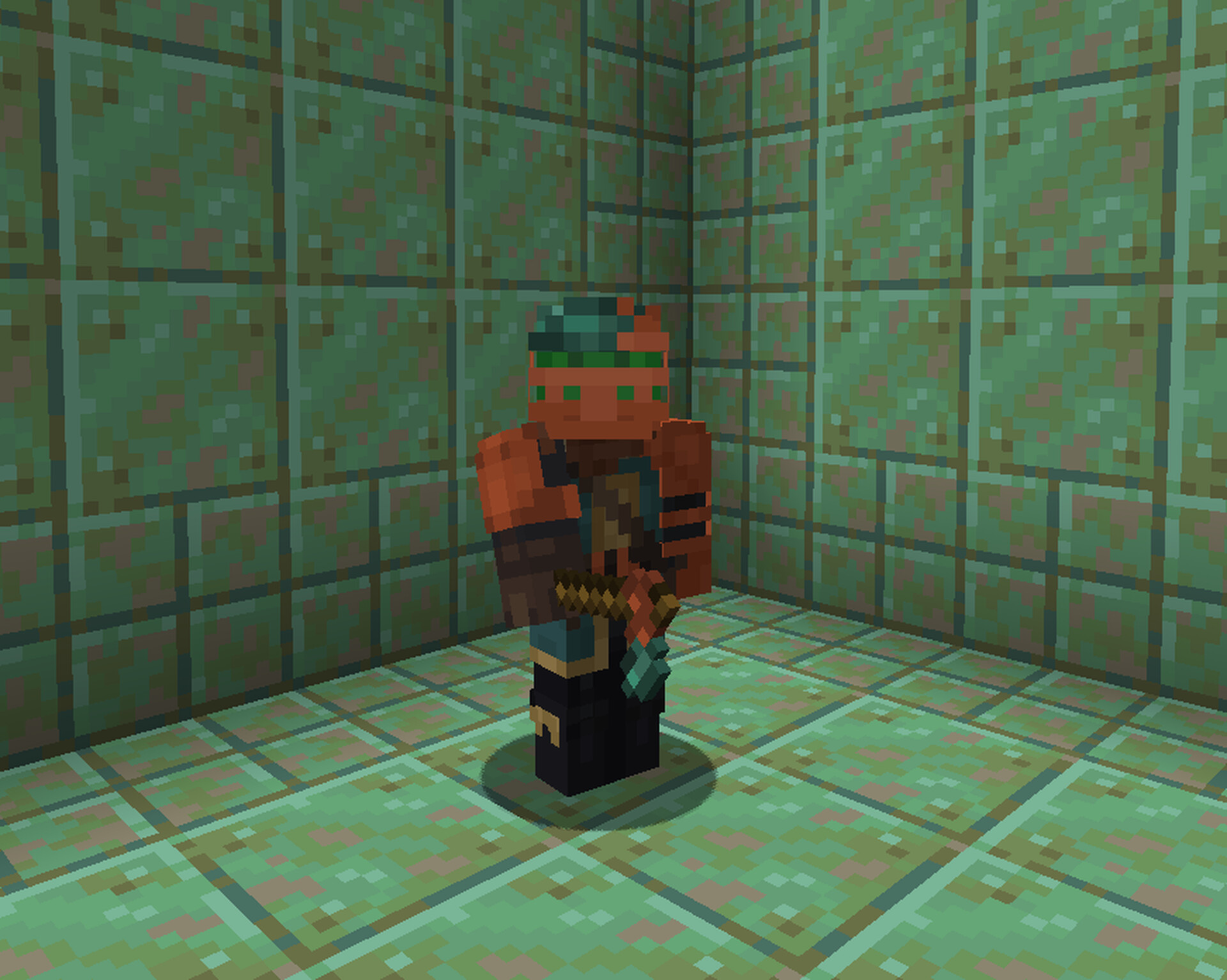 Oxidized copper tools Minecraft Texture Pack