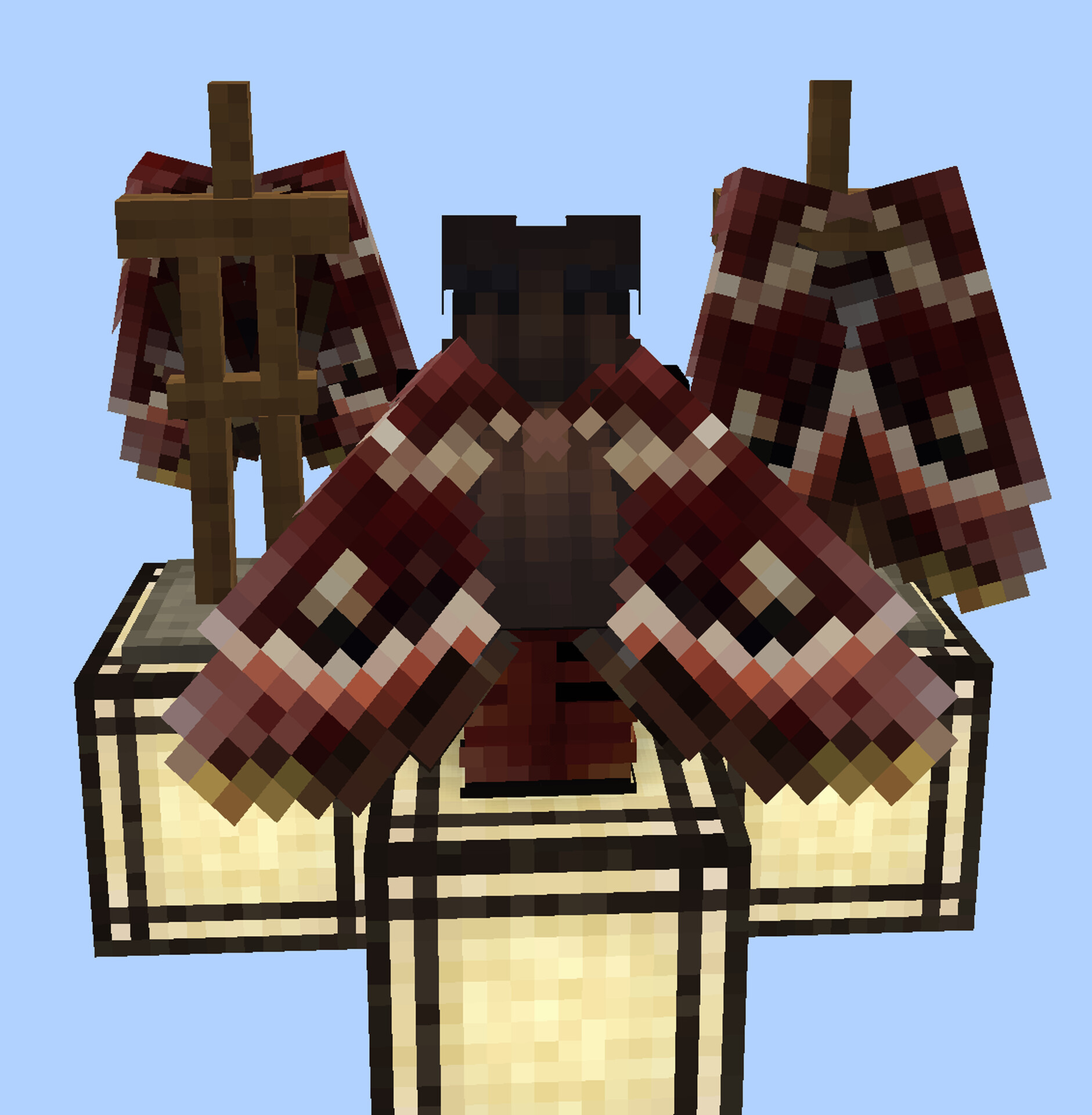 Red and Yellow Moth Wings Elytra Minecraft Texture Pack