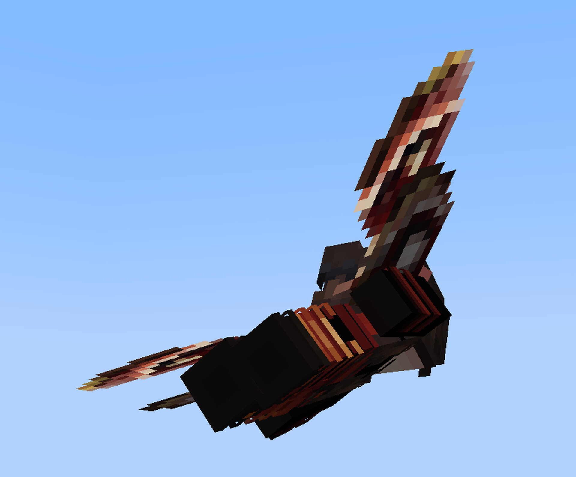 Red and Yellow Moth Wings Elytra Minecraft Texture Pack
