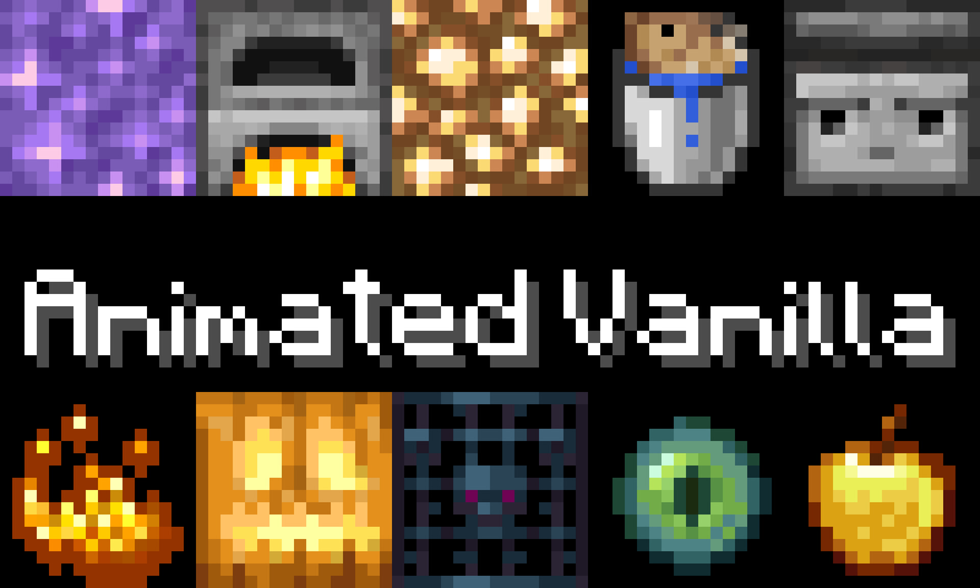 Animated Vanilla v1.2 (Work In Progress) Minecraft Texture Pack