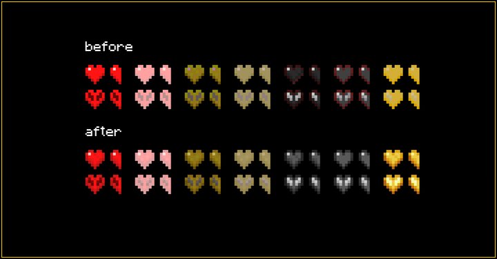Detailed Hearts Bedrock Edition Minecraft Texture Pack