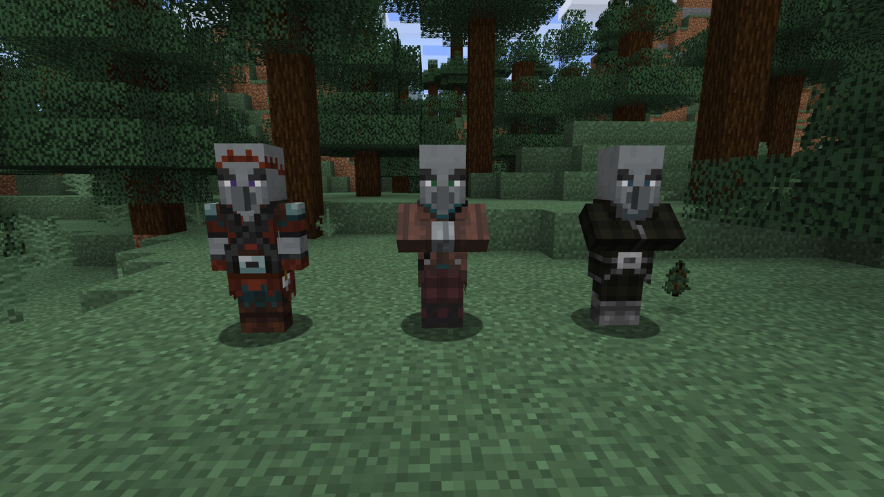 Illager skins (Optifine 1.17) Minecraft Texture Pack