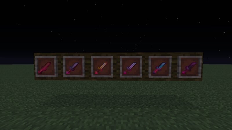 Pink enchanting glint and short swords Minecraft Texture Pack