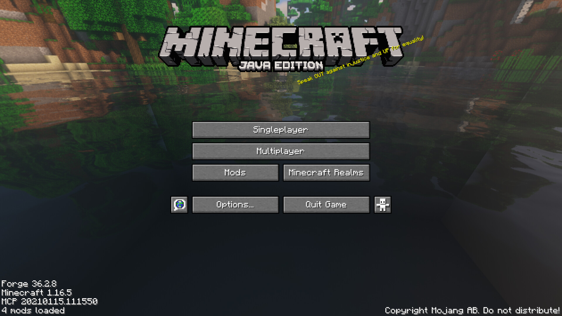 Main Menu Background With shaders Minecraft Texture Pack