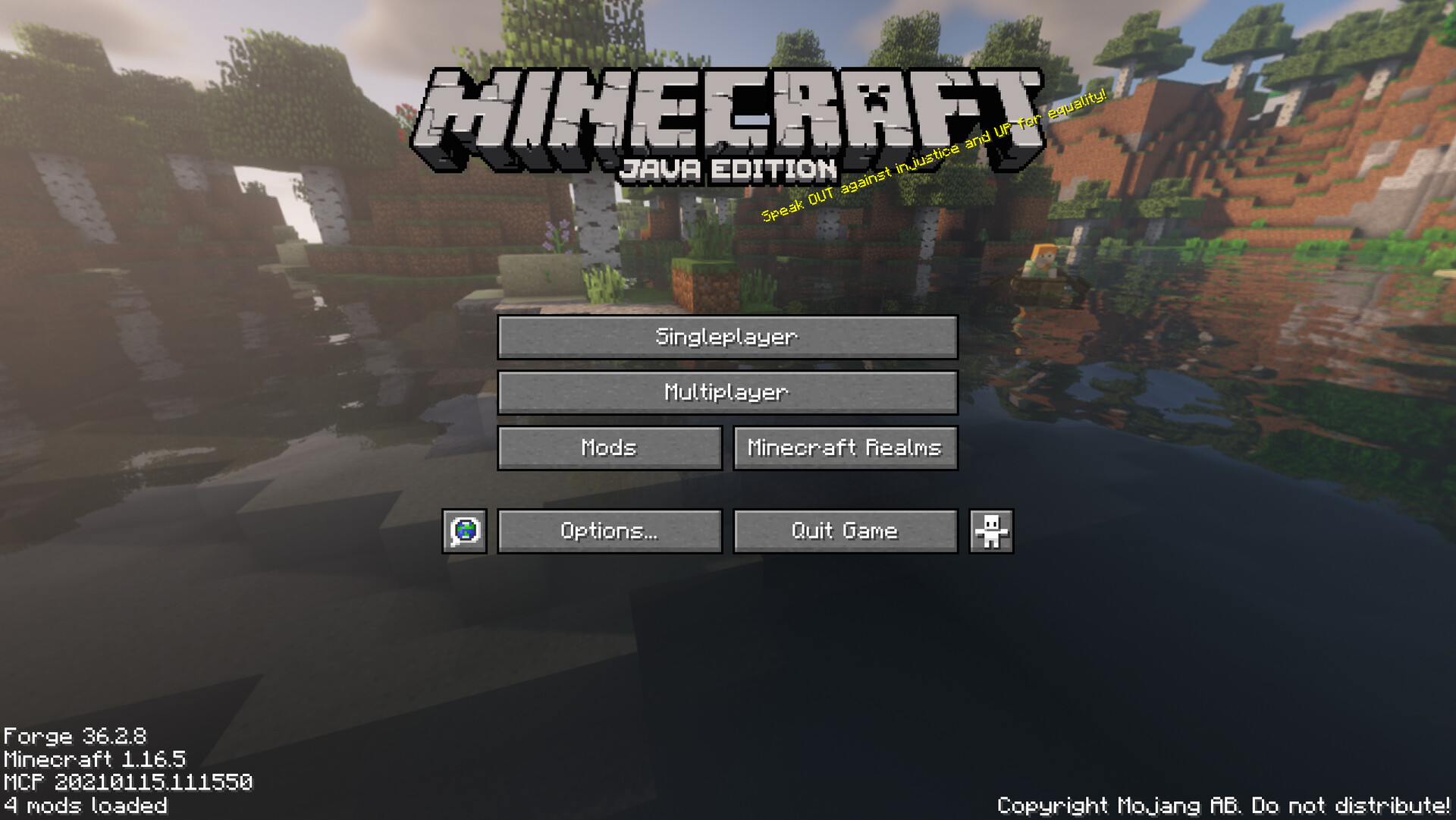 Main Menu Background With shaders Minecraft Texture Pack