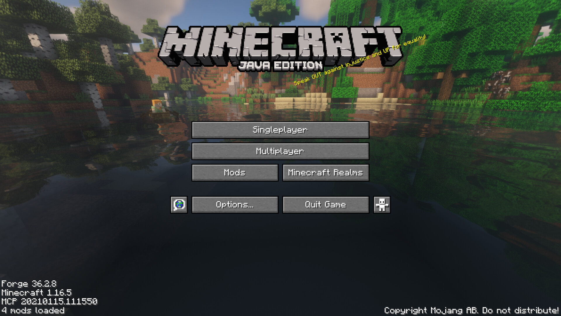 Main Menu Background With shaders Minecraft Texture Pack