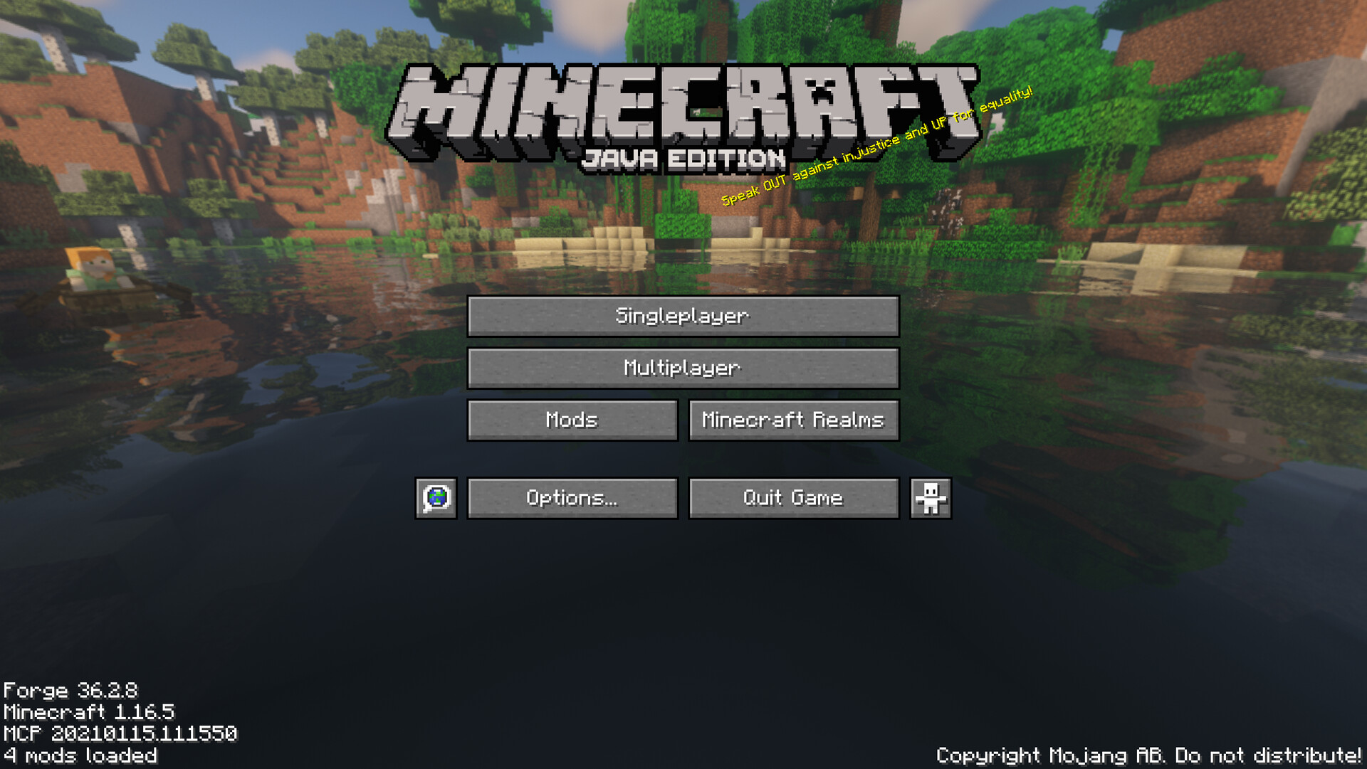 Main Menu Background With shaders Minecraft Texture Pack