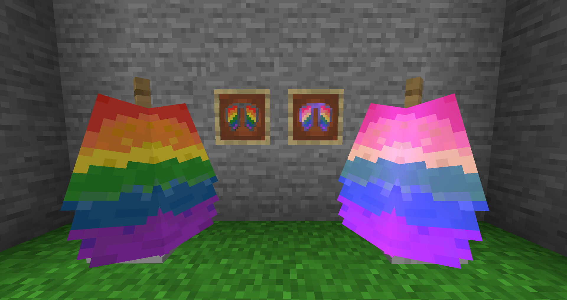 Rainbow (Pride) Elytra Minecraft Texture Pack