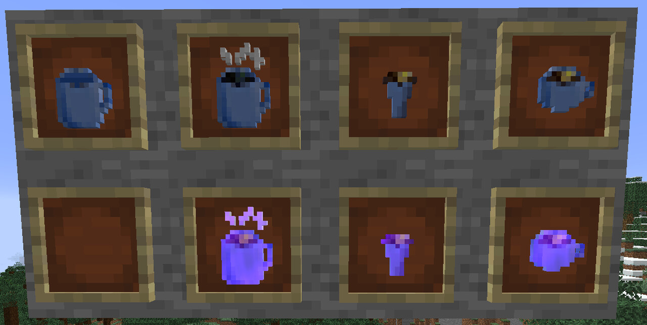 Coffee instead of potions! Minecraft Texture Pack