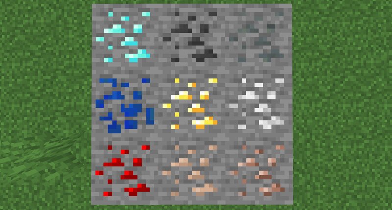 Andesite, diorite, granite as ores Minecraft Texture Pack