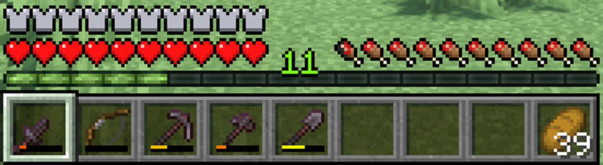 Visual Durability of Broken Tools Minecraft Texture Pack