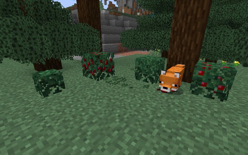 3D Berry Bushes Minecraft Texture Pack