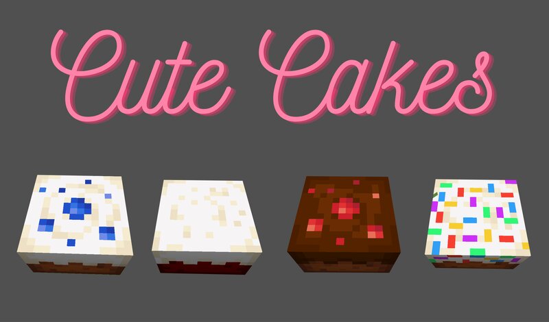 Cute Cakes Minecraft Texture Pack
